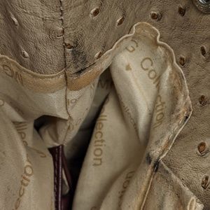 MG Collection | Bags | Mg Collection Fauxostrichwood Shoulderhand Bag ...